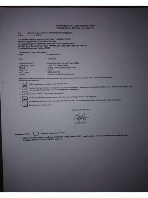 Form Pengajuan Rpl Pdf