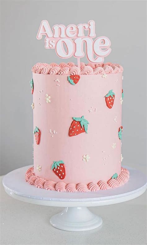 50 Birthday Cake Ideas To Delight And Impress Sweet Pink First Birthday Cake