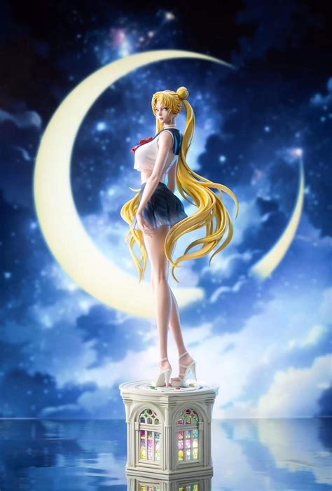 Jp 月野うさぎ つきのうさぎ フィギュア 制服ver 14スケール 塗装済み完成品 ガレージキット Qys