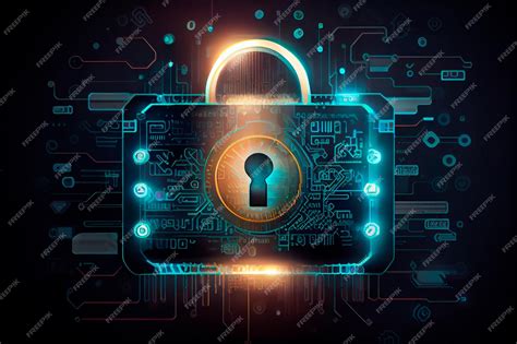 Premium Photo Conceptual Cyber Security Encryption Technique For Data Privacy Generative Ai