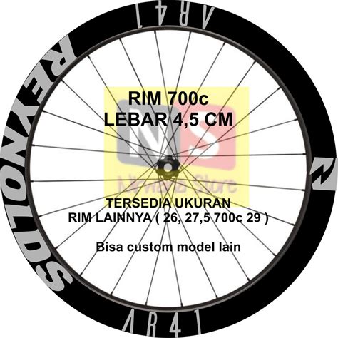 Jual Stiker Reynolds AR Lebar Rim Cm Sticker Cutting Velg Decal Sepeda Shopee Indonesia