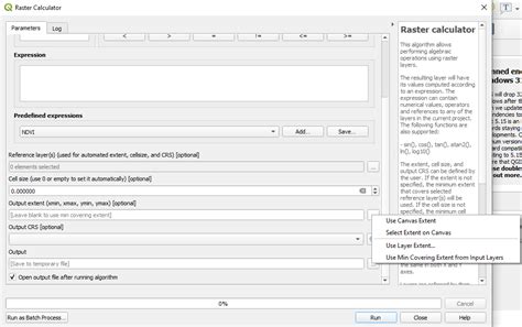 Re Enable The Use Min Covering Extent From Input Layers Option In