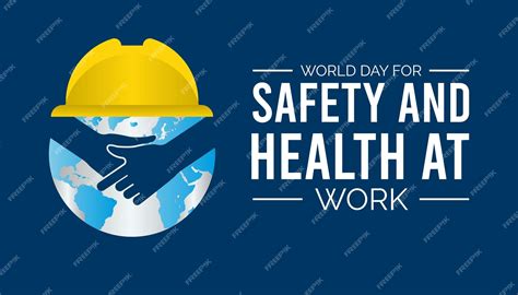 Dia Mundial Da Segurança E Da Saúde No Trabalho 10 Vetor Premium