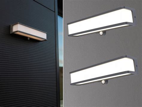 Meinewunschleuchte Led Außen Wandleuchte Bewegungsmelder Led Fest