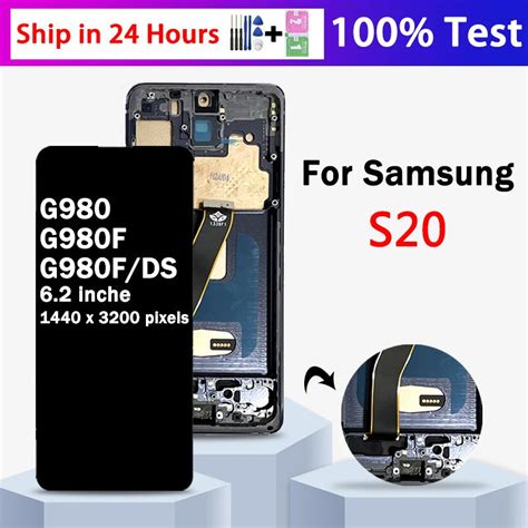 100 Teste Para Samsung S20 G980 Display Lcd Digitador Assembléia 4g