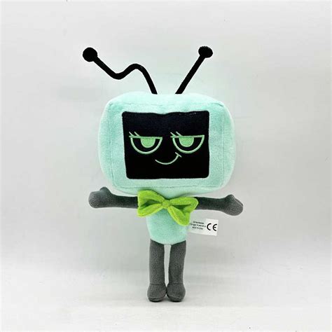 Dandys World Game Green Robot Cartoon Plush Toy Cute Soft Comfortable