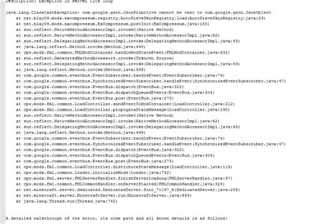 Server Crashing On Boot · Issue 121 · Twelveiterationmodpressum · Github