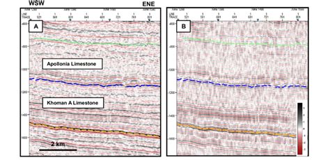 A Original Seismic Line Inline 5040 And B Computed Second Download Scientific Diagram