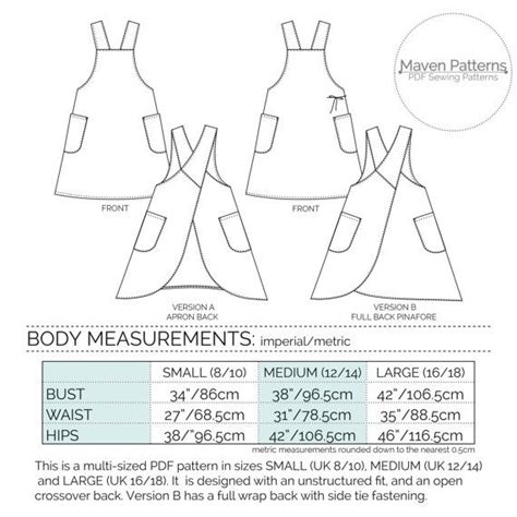 The Maria Apron Apron Sewing Pattern Japanese Style Apron Aprons