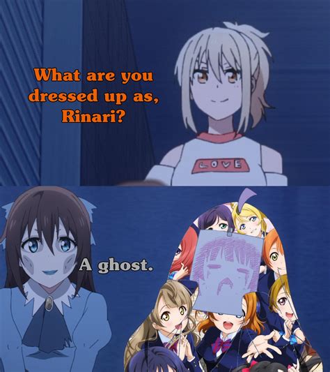 Love Live Memes From Reddit On Twitter Rinas Spooky Ghost Costume