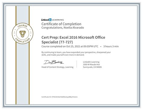 noelia alvarado on linkedin certificate of completion