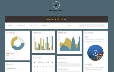 My Secret Spot UI Kit A Flat Bootstrap Responsive Web Template By W Layouts