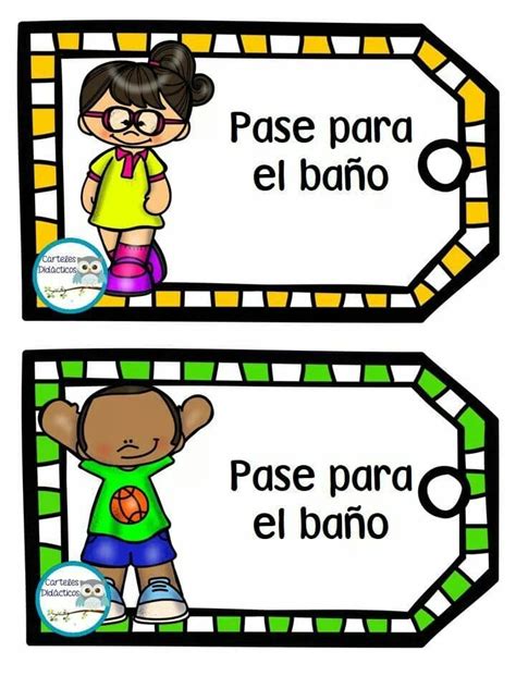 Pase Para Ir Al Baño🚻🚹🚾🚽 Niña Niño Educa Con Material Facebook