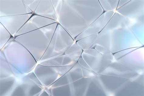 Artificial Intelligence Neural Network Mesh With Glowing Connections