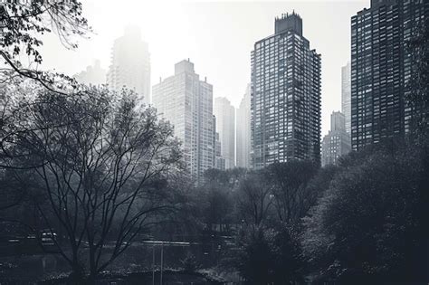 Premium Photo Light Gray Cityscape Background City Buildings With