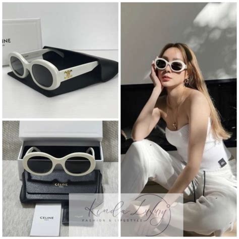 Jual Kacamata Celine Triomphe 01 Oval Acetate Havana Authentic Original