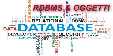 I Database Relazionali E Gli Oggetti Boma Software
