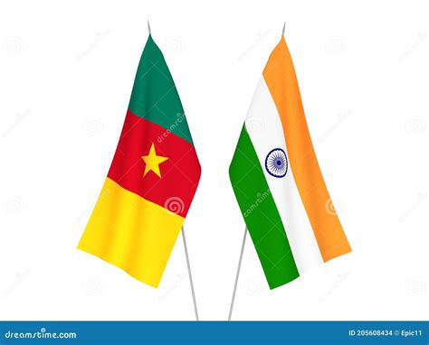 India And Cameroon Flags Stock Illustration Illustration Of Freedom