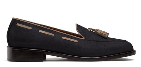 Tassel Loafers Blue Suede
