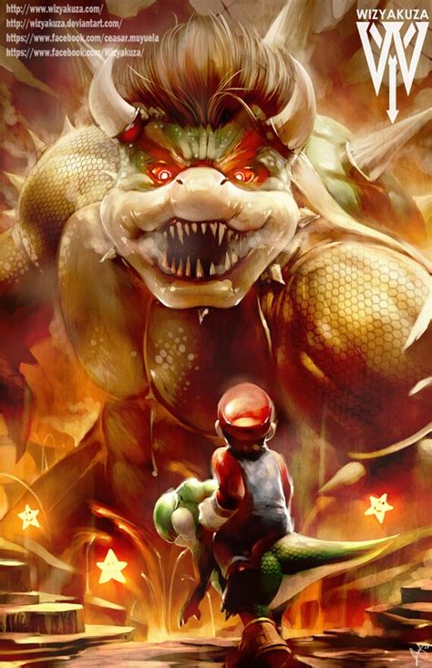 Mario And Yoshi Vs Bowser The Final Level Super By Wizyakuza