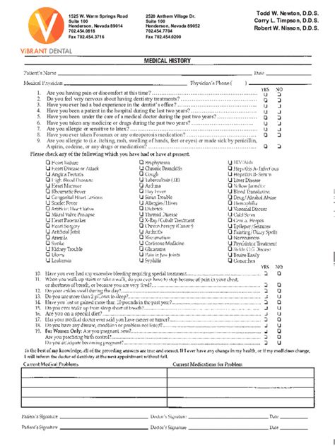 Fillable Online Todd W Newton Dds Vibrant Dental Fax Email Print