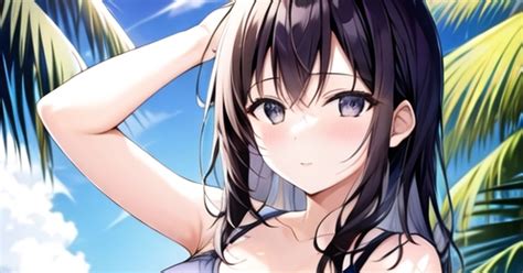 水着 「も〜そんなジロジロ見ないでよ最近ちょっときついんだから」 ウィツのイラスト Pixiv