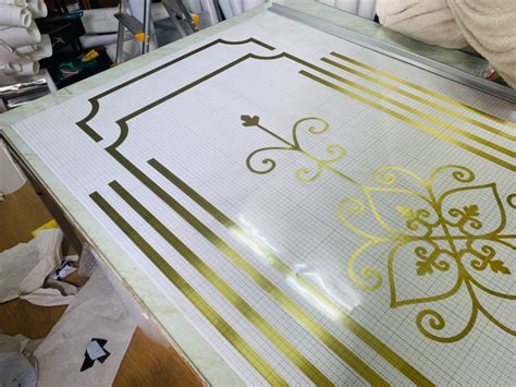 유리창 유리스티커 글자컷팅 시트컷팅 로고 골드 금색 시트 네이버 블로그