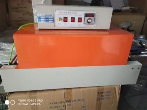 Mild Steel Plastic Table Top Shrink Wrapping Machine Automation Grade Semi Automatic At Rs
