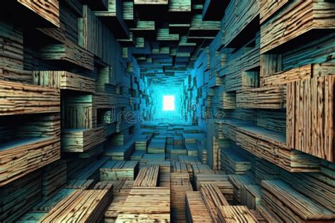 Surreal Three Dimensional Background Texture Created With Generative Ai Technology Stock