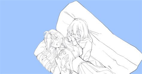百合 空魚と鳥子 屯電兵のイラスト Pixiv