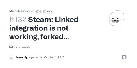 Steam Linked Integration Is Not Working Forked Integration Is