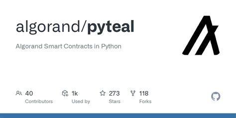 Github Algorandpyteal Algorand Smart Contracts In Python