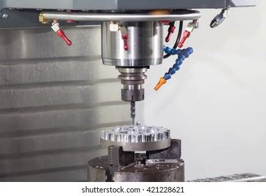 High Precision Cnc Machining Center Working Stock Photo Shutterstock