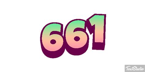 661 Number Animated  Logo Designs