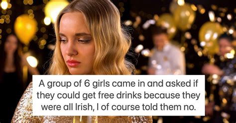 bartender gives 1 out of 6 girls a free drink so they come back to the