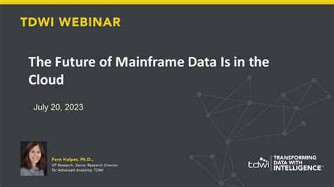 The Future Of Mainframe Data Is In The Cloud Precisely