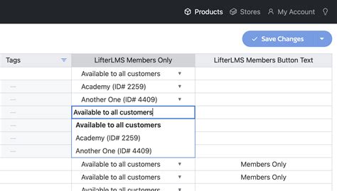 How To Bulk Edit Lifterlms Woocommerce Product Membership Settings Setary