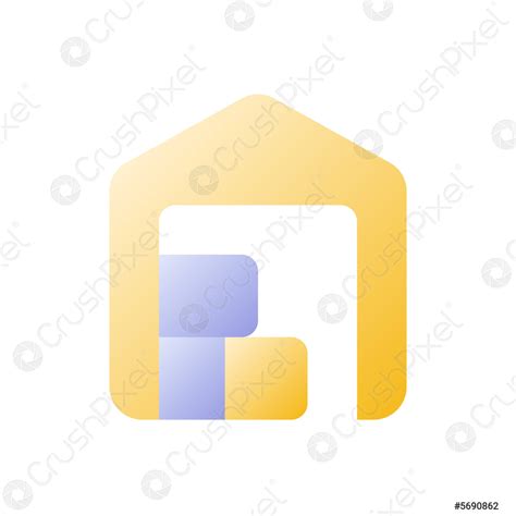 Warehouse Flat Gradient Two Color Ui Icon Stock Vector 5690862