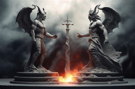 Premium Photo Struggle Of Good And Evil Right And Wrong Opposites Day