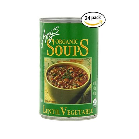 Amys Soup Lentil Vegetable Gf 145 Oz Pack Of 12 X 2 Walmart
