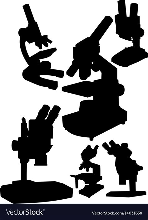 Microscopes Royalty Free Vector Image Vectorstock