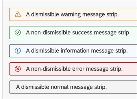 Bug Message Strip Fiori Icons Are Wrong Issue 3701 SAP