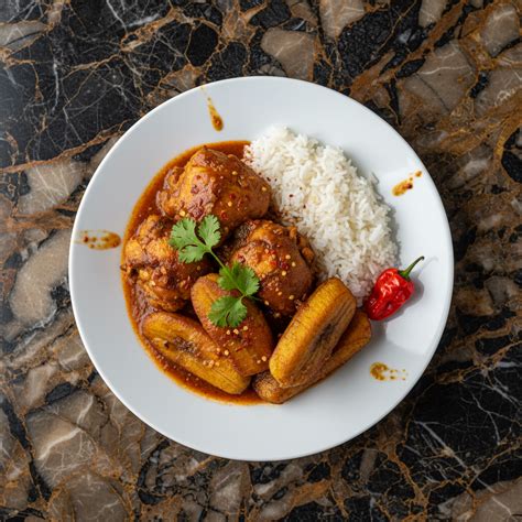 Poulet à La Banane Plantain Chicken With Plantain Traditional