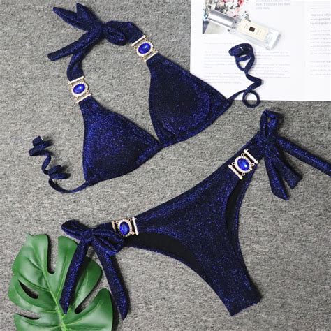 Silver Glitter Bikini Set Shinygal