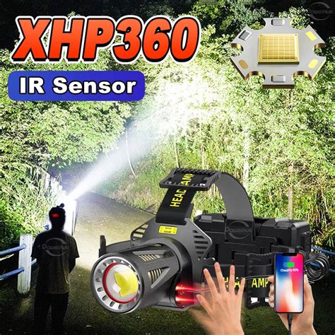 Súper Xhp360 Potente Faro Led Sensor Ir Xhp199 Linternas Para Faros