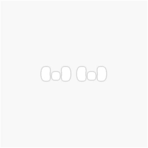 Ascii Art Boobs White Text Sticker For Sale By Solarcross Redbubble