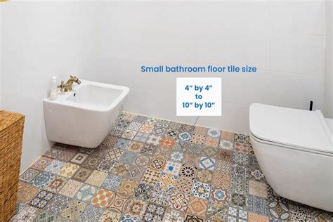 Tile Size For Small Bathroom Wall And Floor Dimensions