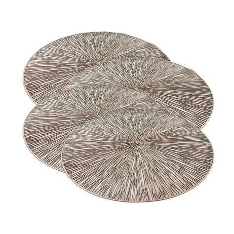 Neuetischkultur Platzset Tischset 4 Teilig Rosegold Rund Set 4 St