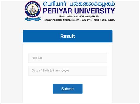 Periyar University November Ug Pg Result 2019 Declared