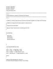CS 260 Mod 1 Include Algorithm Include Iostream Include String H
